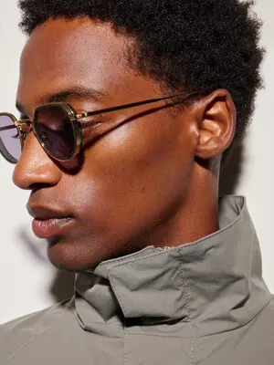 JACQUES MARIE MAGE Dixon Octagon Frame Sunglasses