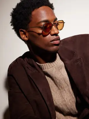 JACQUES MARIE MAGE Dixon Octagonal Frame Sunglasses