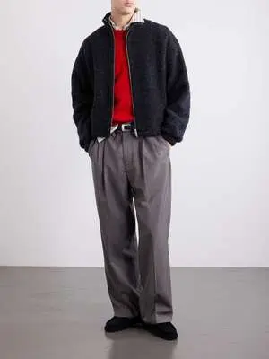 JIL SANDER Brushed Wool-blend Blouson Jacket