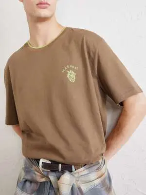 MANAAKI Logo-printed Cotton-jersey T-shirt
