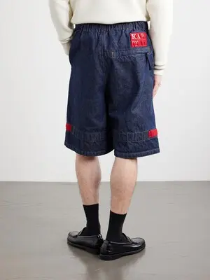 Kapital Nouvelle Shuttle Straight-leg Denim Shorts