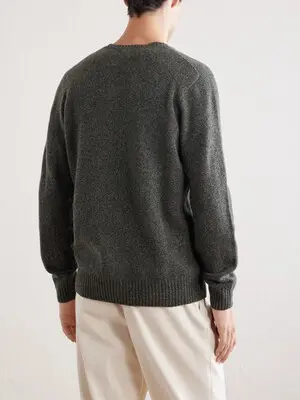 Hartford Wool V-neck Sweater - Gray