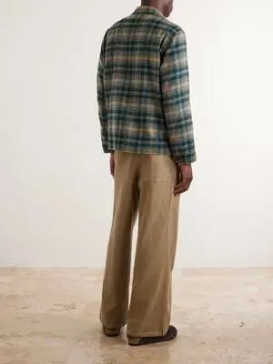 Hartford Checked Wool-blend Overshirt