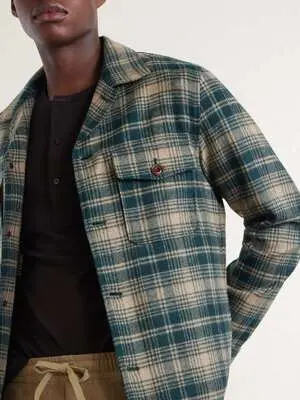 Hartford Checked Wool-blend Overshirt