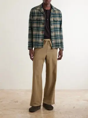 Hartford Checked Wool-blend Overshirt