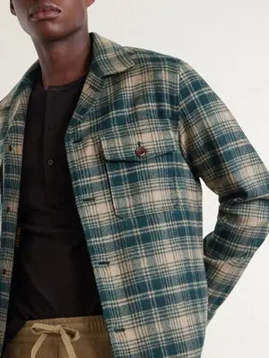 Hartford Checked Wool-blend Overshirt