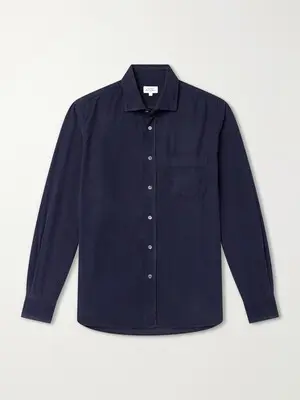 Hartford Paul Cotton-corduroy Shirt - Blue