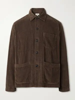 Hartford Perry Cotton-corduroy Jacket - Brown