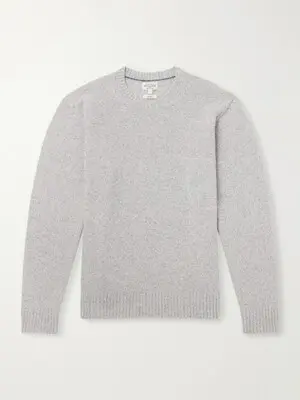 Hartford Wool Crewneck Sweater - Gray