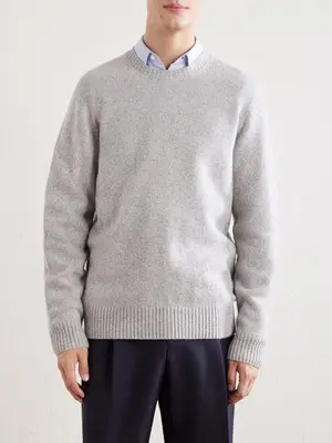 Hartford Wool Crewneck Sweater - Gray