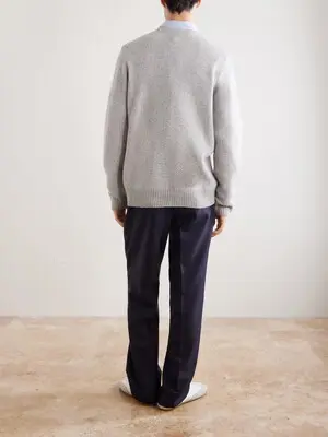 Hartford Wool Crewneck Sweater - Gray