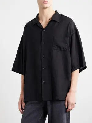 Kapital Big Lyocell And Linen-blend Shirt