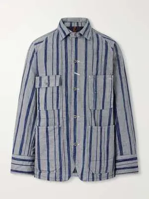 Kapital Cactus Striped Cotton-kasuri Jacket