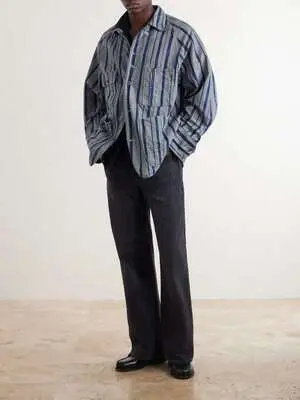 Kapital Cactus Striped Cotton-kasuri Jacket