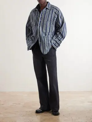 Kapital Cactus Striped Cotton-kasuri Jacket