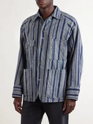 Kapital Cactus Striped Cotton-kasuri Jacket