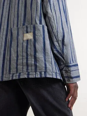 Kapital Cactus Striped Cotton-kasuri Jacket