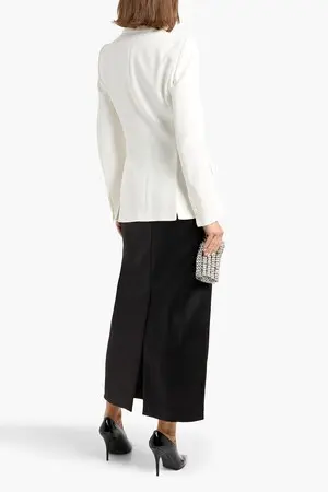 Alexander McQueen Crystalembellished Crepe Blazer