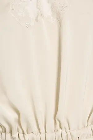 Rabanne Lacetrimmed Satin Maxi Dress