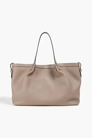 SERAPIAN Secret Pebbledleather Tote - Mushroom