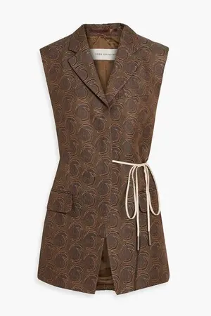 Dries Van Noten Jacquard Vest - Brown