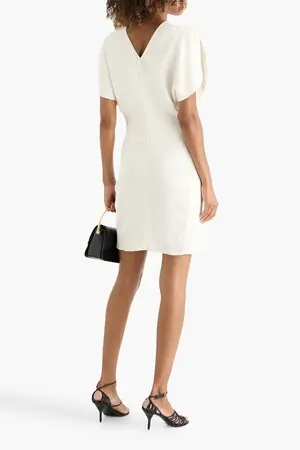 Victoria Beckham Gathered Crepe Mini Dress