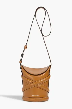 Alexander McQueen The Curve Leather Bucket Bag