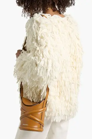 Alexander McQueen The Curve Leather Bucket Bag