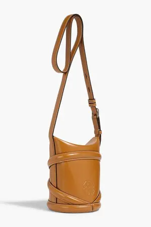 Alexander McQueen The Curve Leather Bucket Bag
