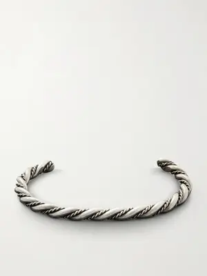 FOUNDWELL Vintage Sterling Braided Rope Cuff