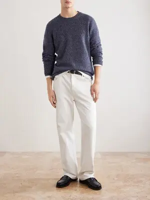 Hartford Wool Crew Neck Sweater - Blue
