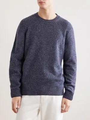 Hartford Wool Crew Neck Sweater - Blue