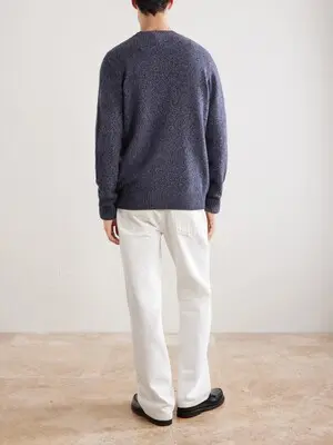 Hartford Wool Crew Neck Sweater - Blue
