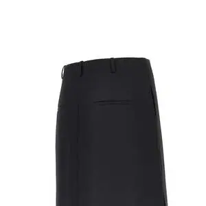Fendi Grain De Poudre Wool Midi Skirt