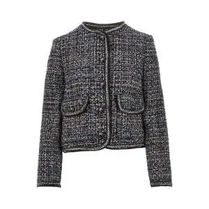 Etro Wool-blend Tweed Jacket - Blue