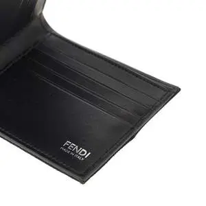 Fendi Ff Jacquard Bi-fold Wallet