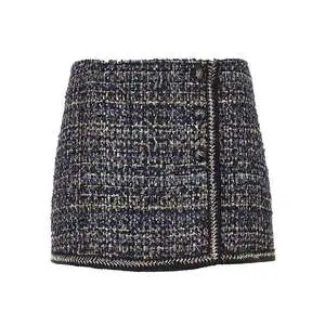 Etro Wool-blend Tweed Mini Skirt
