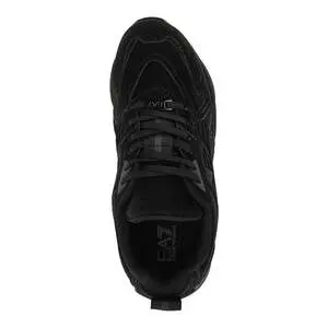 EA7 Coated Nylon Sneakers With Embossed Eagle Logo