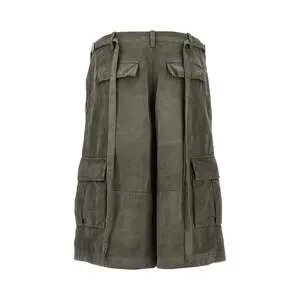 Fendi Cotton Bermuda Shorts With Jacquard Motif