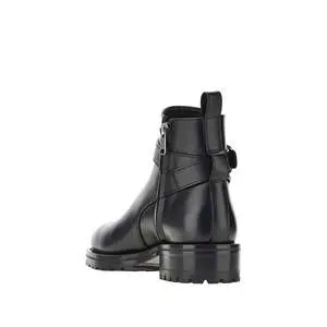 Dsquared2 Leather Boots With Debossed Logo