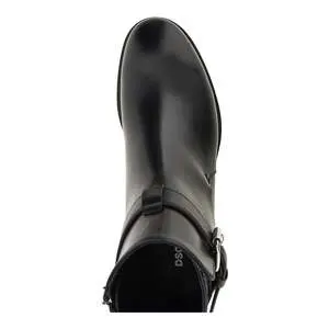 Dsquared2 Leather Boots With Debossed Logo