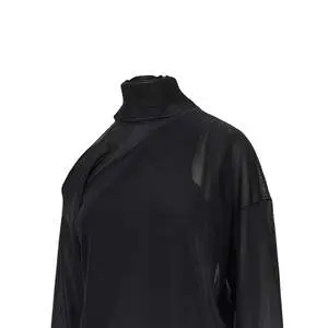 Fendi Silk Organdie Long Sleeve Top