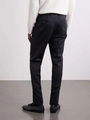 Canali Slim-leg Stretch Wool-twill Suit Trousers