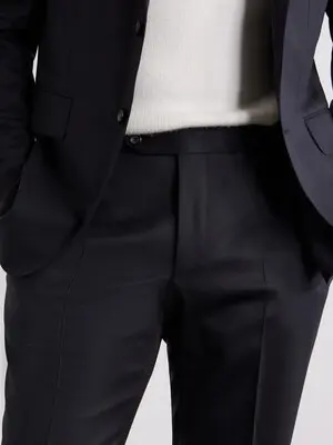 Canali Slim-leg Stretch Wool-twill Suit Trousers