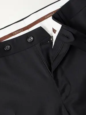 Canali Slim-leg Stretch Wool-twill Suit Trousers