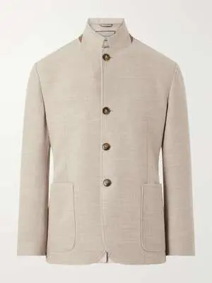 Canali Wool Blazer - Beige