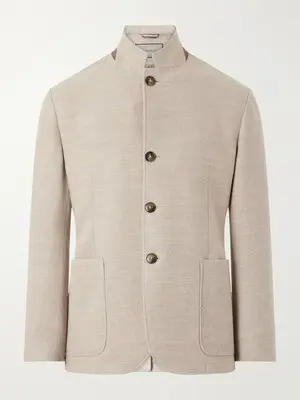 Canali Wool Blazer - Neutrals