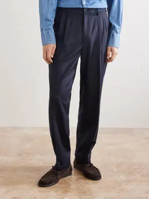 Barena Venezia Tailored Wool-flannel Suit Trousers