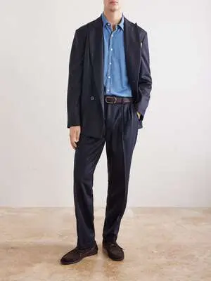 Barena Venezia Straight-leg Wool-flannel Suit Trousers