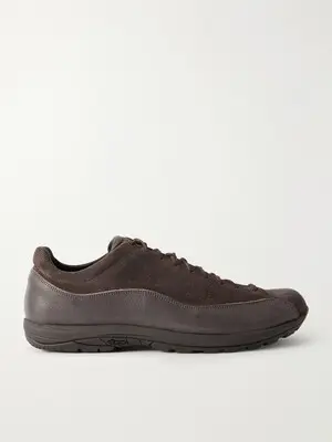 Diemme Bardolino Suede And Leather Sneakers - Brown